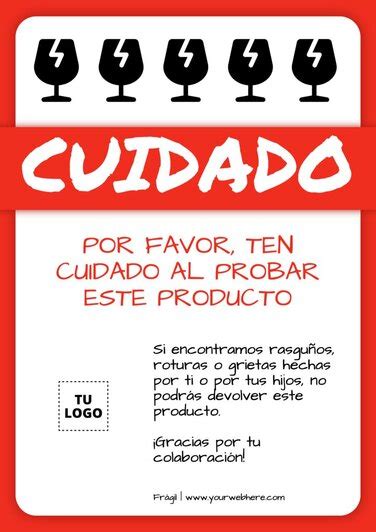 Crea un cartel de Frágil para imprimir gratis