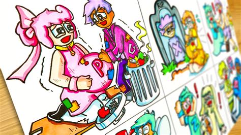 Drawing Alphabet Lore Couple Real Life Pregnant Funny Love Story 4