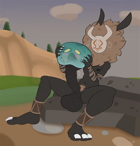 Rule 34 Anthro Balls Big Balls Big Penis Boner Erection Furry Gay Genshin Impact Hilichurls