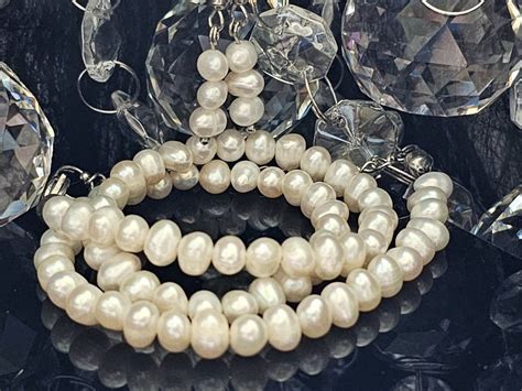 Set Perlenkette Ohrring Zuchtperlen Kette Perle Süßwasser Kaufen