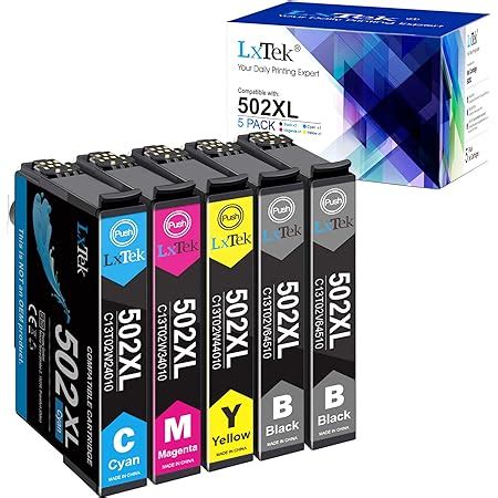 4 LEMERO Ink Cartridges Compatible For Epson 502XL 502 XL For Epson