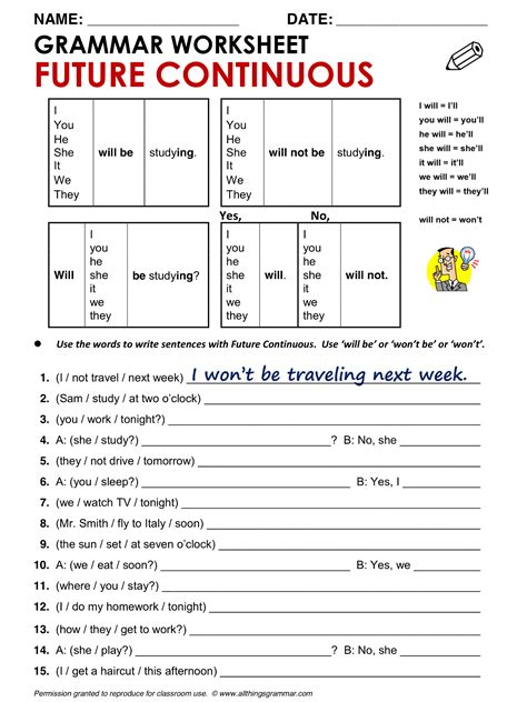 Simple Future Tense Worksheets For Grade 1