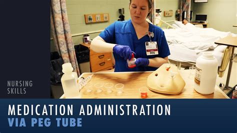 Nursing Skills Medication Administration Via Peg Tube YouTube