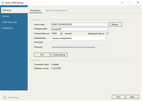 General Settings Veeam ONE Monitoring Guide