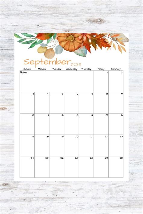 Fillable Editable September Calendar September 2023 Etsy Artofit