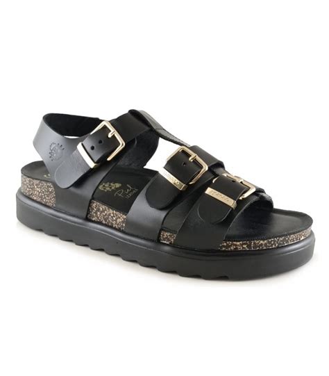 Sandalias En Negro De Yokono Tunez 114 Para Mujer
