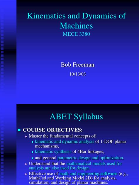 kinematics and dynamics pdf kinematics force
