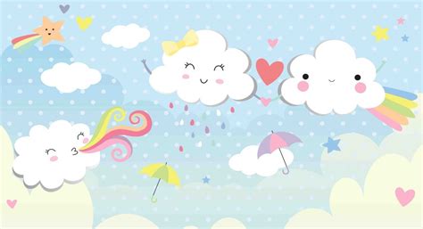 Painel Lona Festa Nuvem De Amor Chuva De Amor X M R