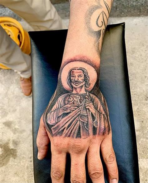 Astonishing San Judas Tattoos On Hand