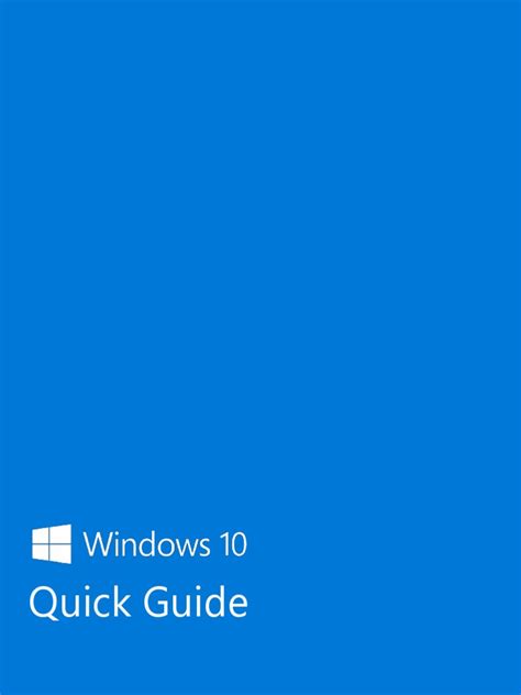 windows 10 quick guide pdf windows 10 xbox