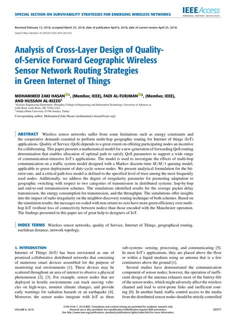 pdf analysis of cross layer design of quality of service forward geographic wireless sensor