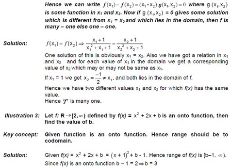 cbse class 12 maths notes functions onto and into function types aglasem schools