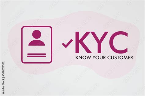 Kyc Verification Icon KNOW YOUR CUSTOMER Complete Your Kyc Vecor