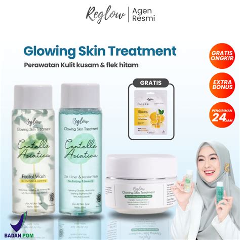 Jual Reglow Skincare Original Paket Glowing Skin Treatment Penghilang