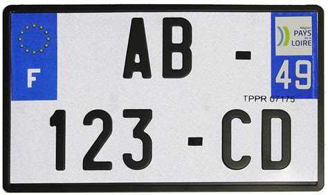 Plaque D Immatriculation Motos PVC ALU Tous Formats Plaquimmat
