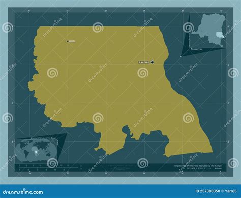 Tanganyika Democratic Republic Of The Congo Solid Labelled Points Of