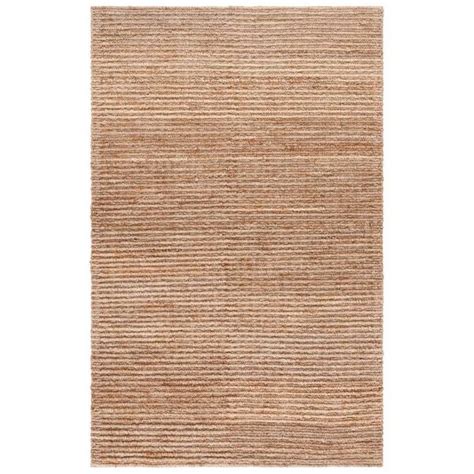 SAFAVIEH Natural Fiber Beige 5 Ft X 8 Ft Woven Solid Area Rug NF750C