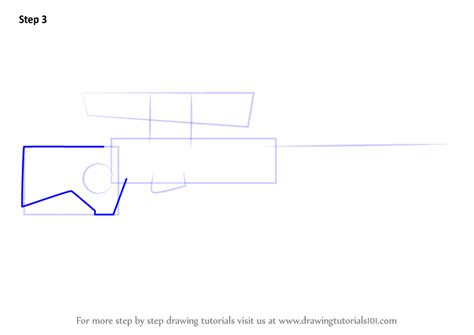 How To Draw Bolt Action Sniper Rifle From Fortnite Fortnite Step By