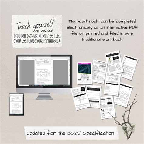 algorithms aqa gcse computer science workbook 8525 teaching resources