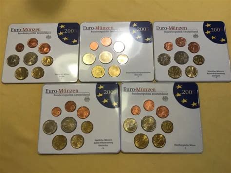 ORIGINAL EURO KURSMÜNZENSATZ KMS Deutschland BRD 2005 ADGFJ komplett in