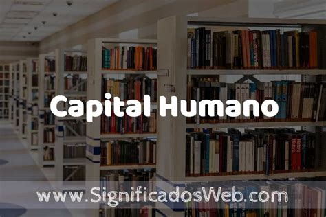 Concepto de Capital Humano Significado y Definición