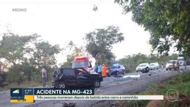 Bom Dia Minas Três pessoas morrem em batida entre carro e caminhão na