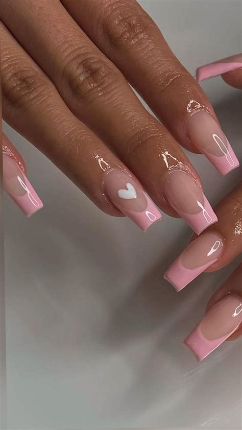 French Tip Acrylic Nails Short Square Acrylic Nails Acrylic Nails