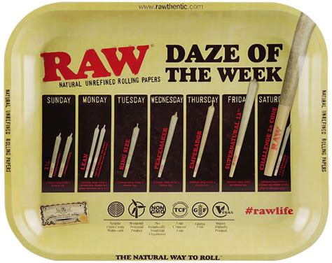 Raw Daze Of The Week Rolling Tray