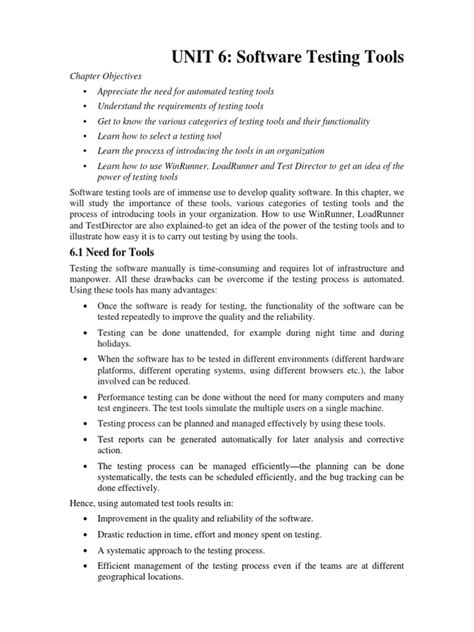6th unit st notes pdf software testing software bug
