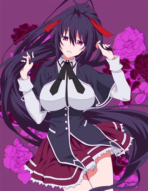 Himejima Akeno High School Dxd Drawn By Pawowe Danbooru