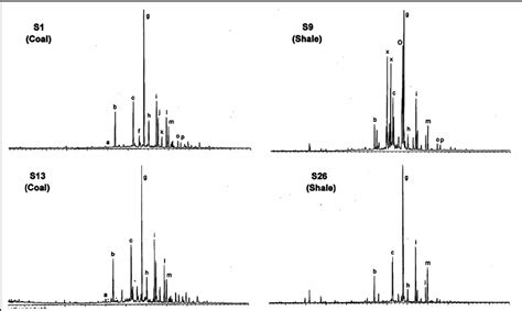 Gas Chromatograms Of Saturated Hydrocarbon Fractions Of Outcrop