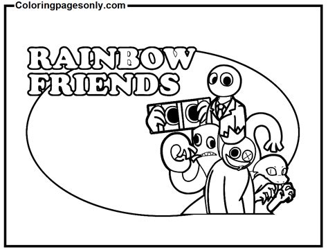 Rainbow Friends Printable Coloring Pages Web Rainbow Coloring Pages
