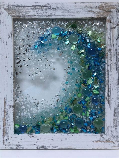 Ocean Wave Window Rustic Beach Wall Hanging Resin Wave Window Wave Art