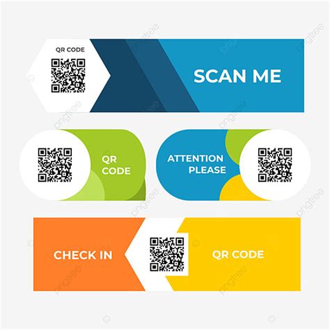 Qr Code Design Vector Design Images Qr Code Label Design Template
