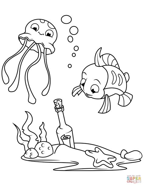 Disegni Da Colorare Mare Con Pesci Disegni Da Colorare Stampa E Color
