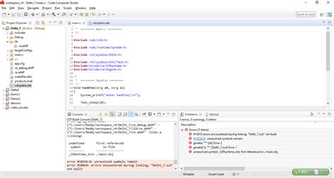 CCS Unresolved Symbol CERuntime Init First Referenced In Main Obj