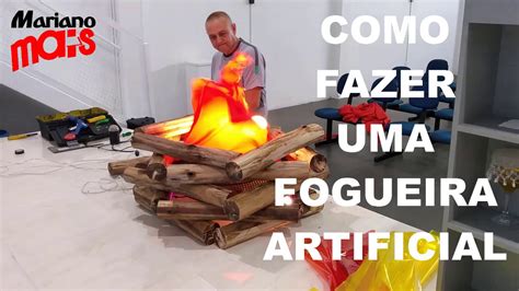 COMO FAZER UMA FOGUEIRA ARTIFICIAL VENTILADOR YouTube