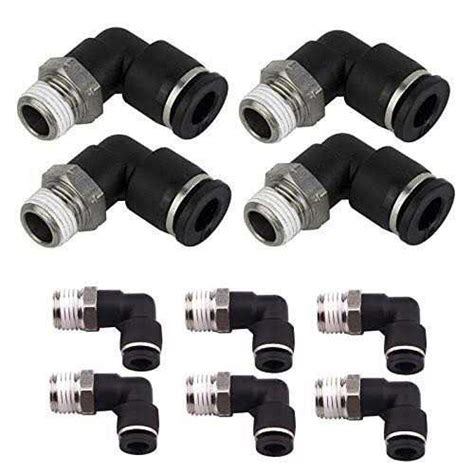 Pack Push To Connect Air Fittings Degree Pneumatic Tube Fitting