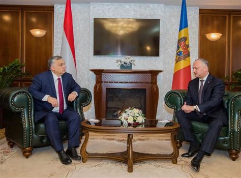 FOTO Igor Dodon a avut o întrevedere cu premierul ungar Viktor