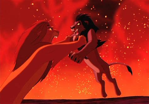 Lion King Scar And Simba Fight