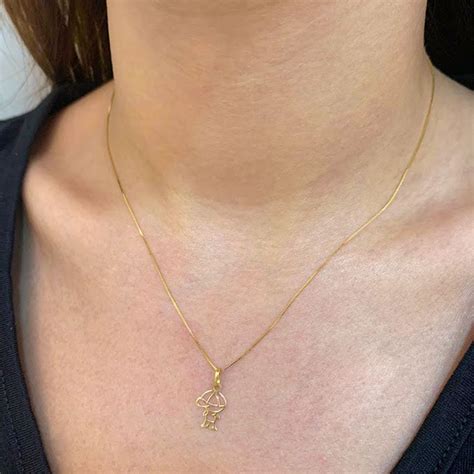 Pingente Ouro 18K Filho Menino Vazado Pequeno