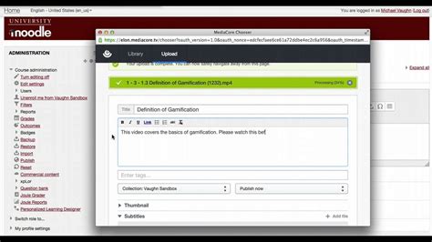 adding mediacore videos or files to moodle youtube