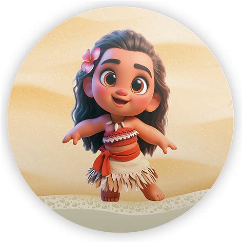 Painel Redondo Moana Sublimado D Sublistamps Sublima O