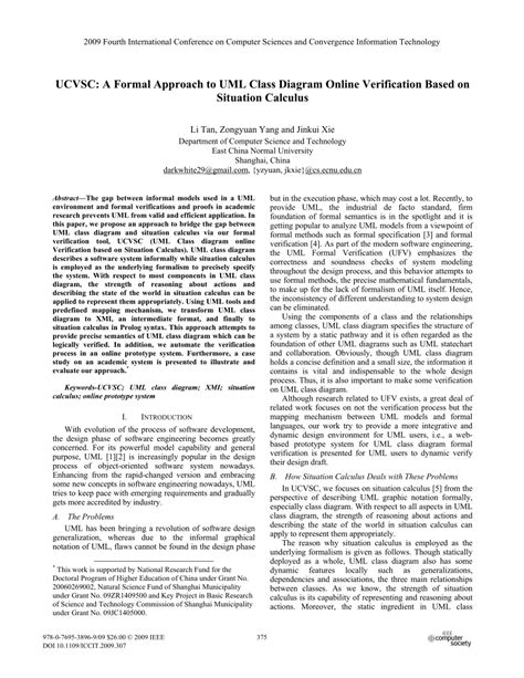 pdf ucvsc a formal approach to uml class diagram online verification based on situation calculus