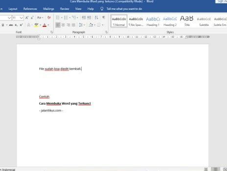 Cara Membuka MS Word Yang Terkunci Dengan Mudah Cepat Beasiswas