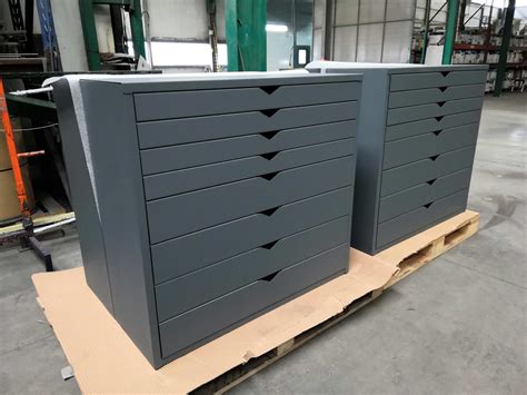 Meuble de rangement à tiroirs en métal Fabricant Meuble Metal France
