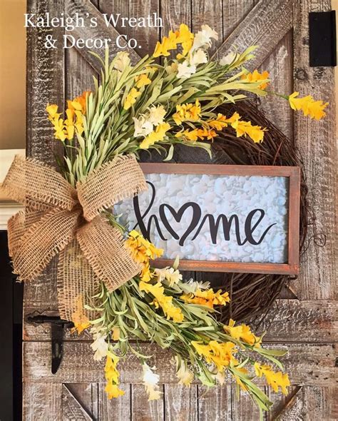 50 Best Rustic Farmhouse Wreath Ideas And Designs For 2021