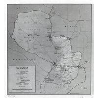 Grande detallado mapa político y administrativo de Paraguay con