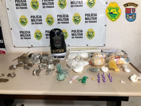 Homens são presos mais de três quilos de drogas em Londrina O