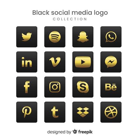 Set De Logotipos De Redes Sociales Vector Gratis